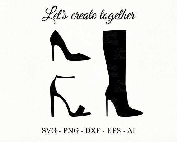 High Heels Svg Stiletto Heels Svg Ankle Strap Sandals Svg File - Etsy