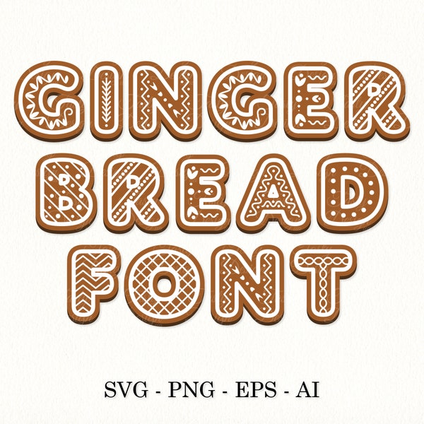 Gingerbread Clipart - Etsy