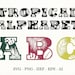Summer Monogram Svg Tropical Monogram Svg Tropical Alphabet Cut File ...