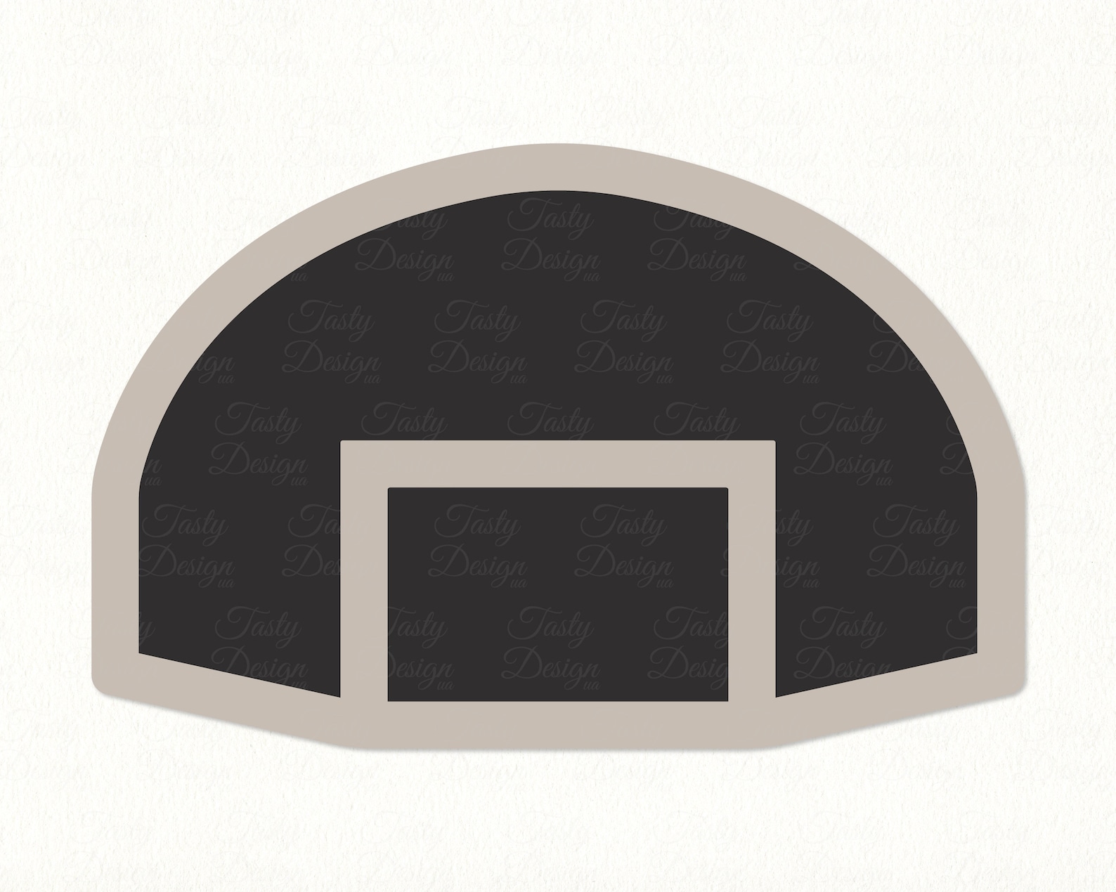 Layered Basketball Backboard SVG PNG DXF Sports Equipment Vector ...