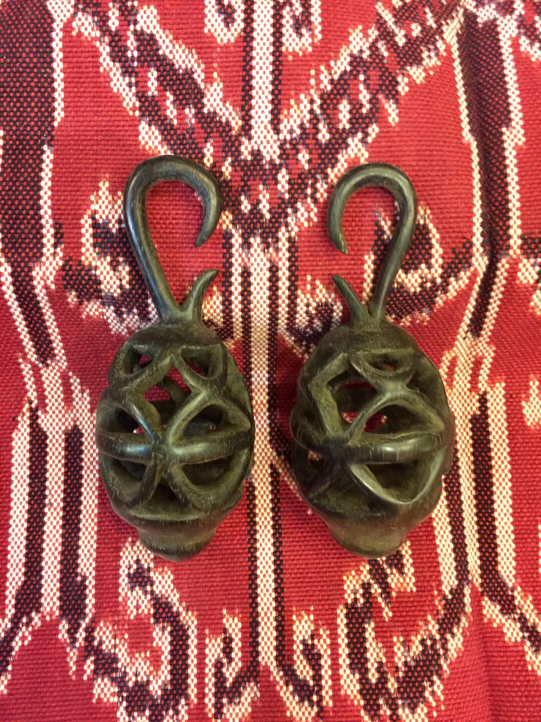 E06# Charm Ritual ASO Figure Tribal Earring Piercing Body Art Dayak ...