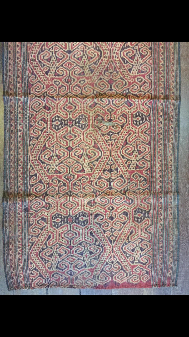 02 Awesome Dayak Ikat Old Bidang Skirt Rajah Sarawak Kalimantan Borneo ...
