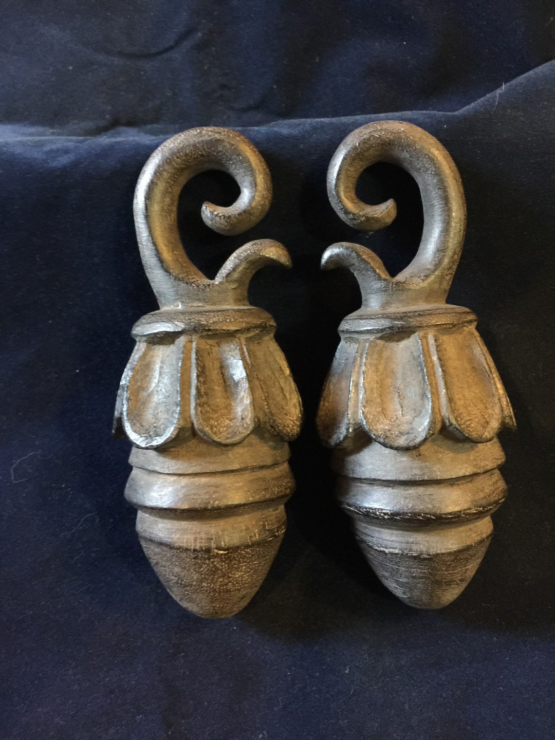 Ew18- Dayak Traditional Earring Pendant Piercing Stud Kalimantan Borneo ...