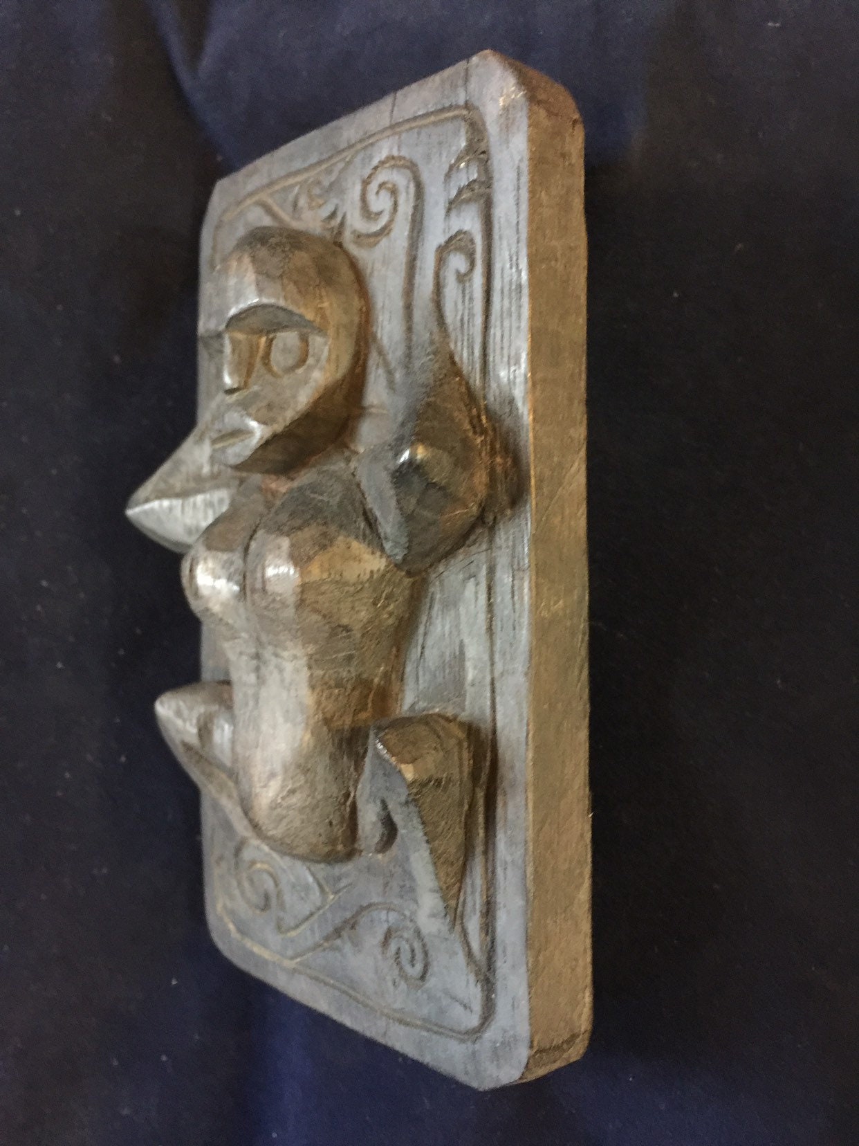 TS07# Charm Ritual ASO Figure Tribal Tattoo Stamp Piercing Body Dayak ...