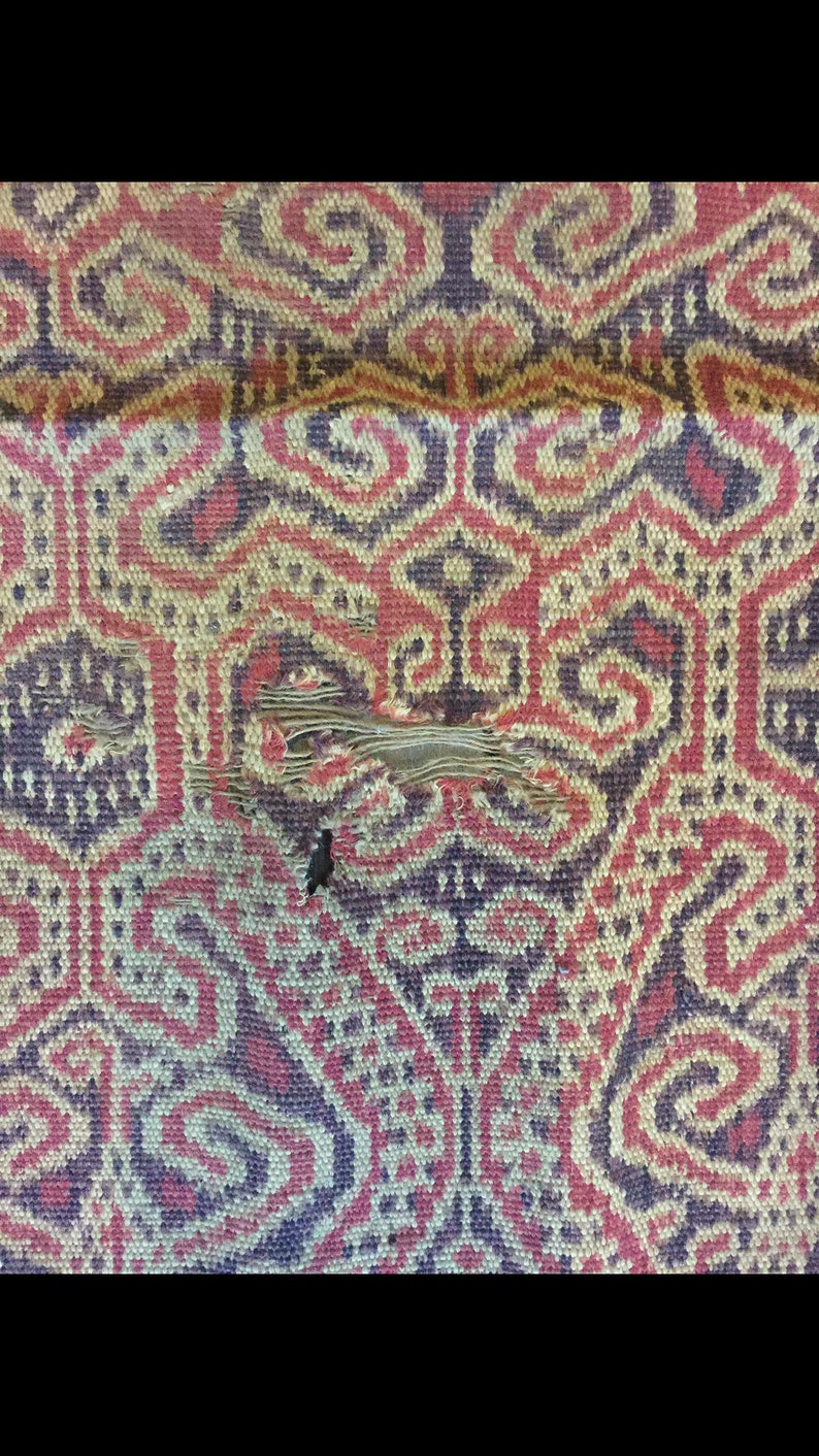 02 Awesome Dayak Ikat Old Bidang Skirt Rajah Sarawak Kalimantan Borneo ...