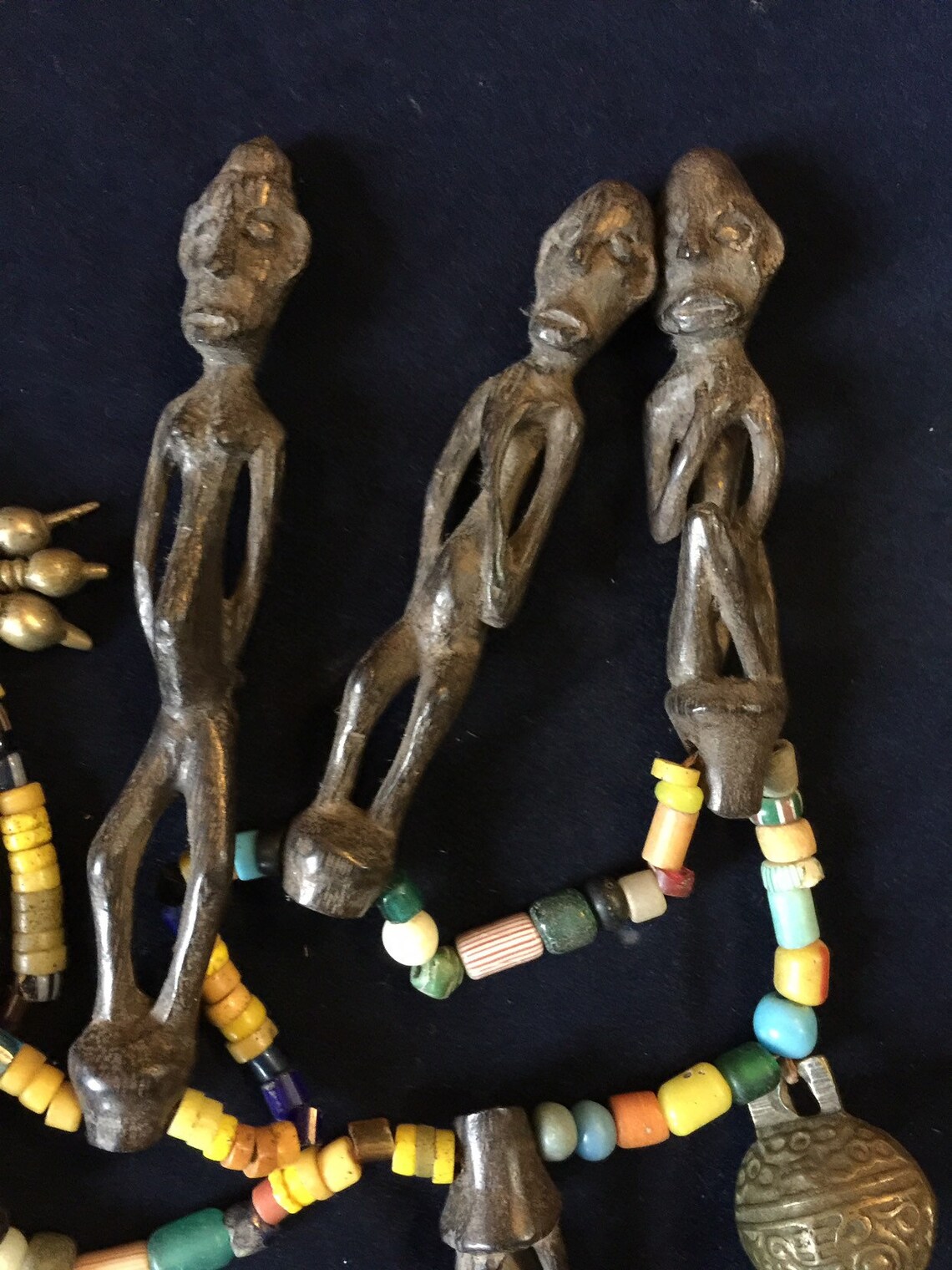 OBN01# Superb Traditional Dayak Shaman Ritual OLD Bead Necklace ...