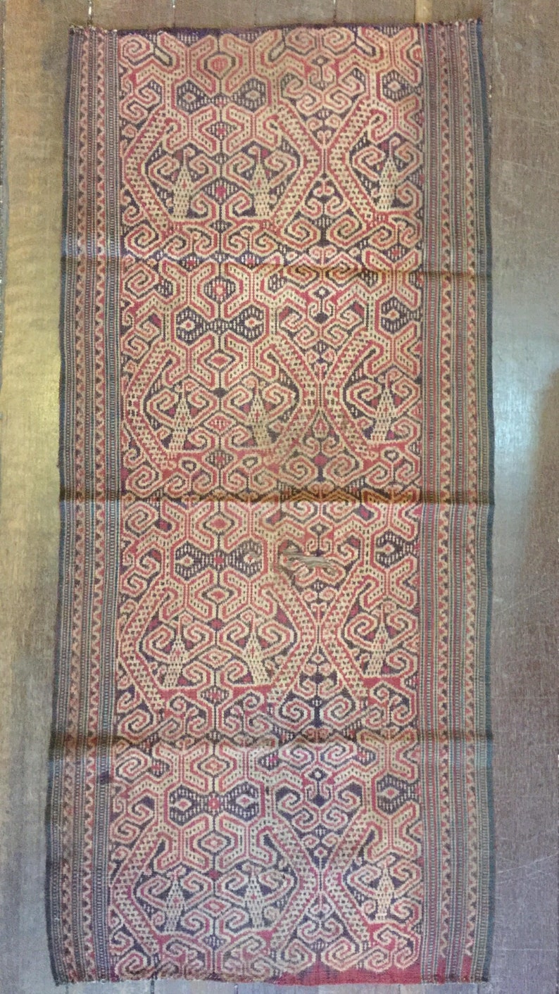02 Awesome Dayak Ikat Old Bidang Skirt Rajah Sarawak Kalimantan Borneo ...
