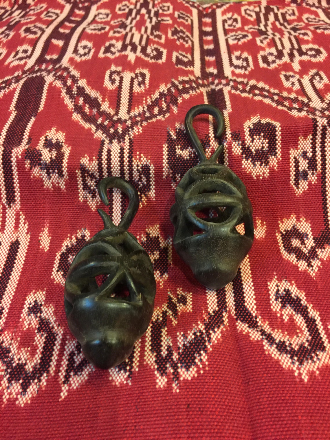 E06 Charm Ritual ASO Figure Tribal Earring Piercing Body Art Dayak ...