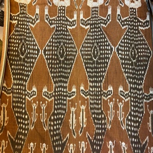 P004 Awesome Dayak Iban Charm Ritual Old Pua Kumbu Ikat Sarawak Borneo ...