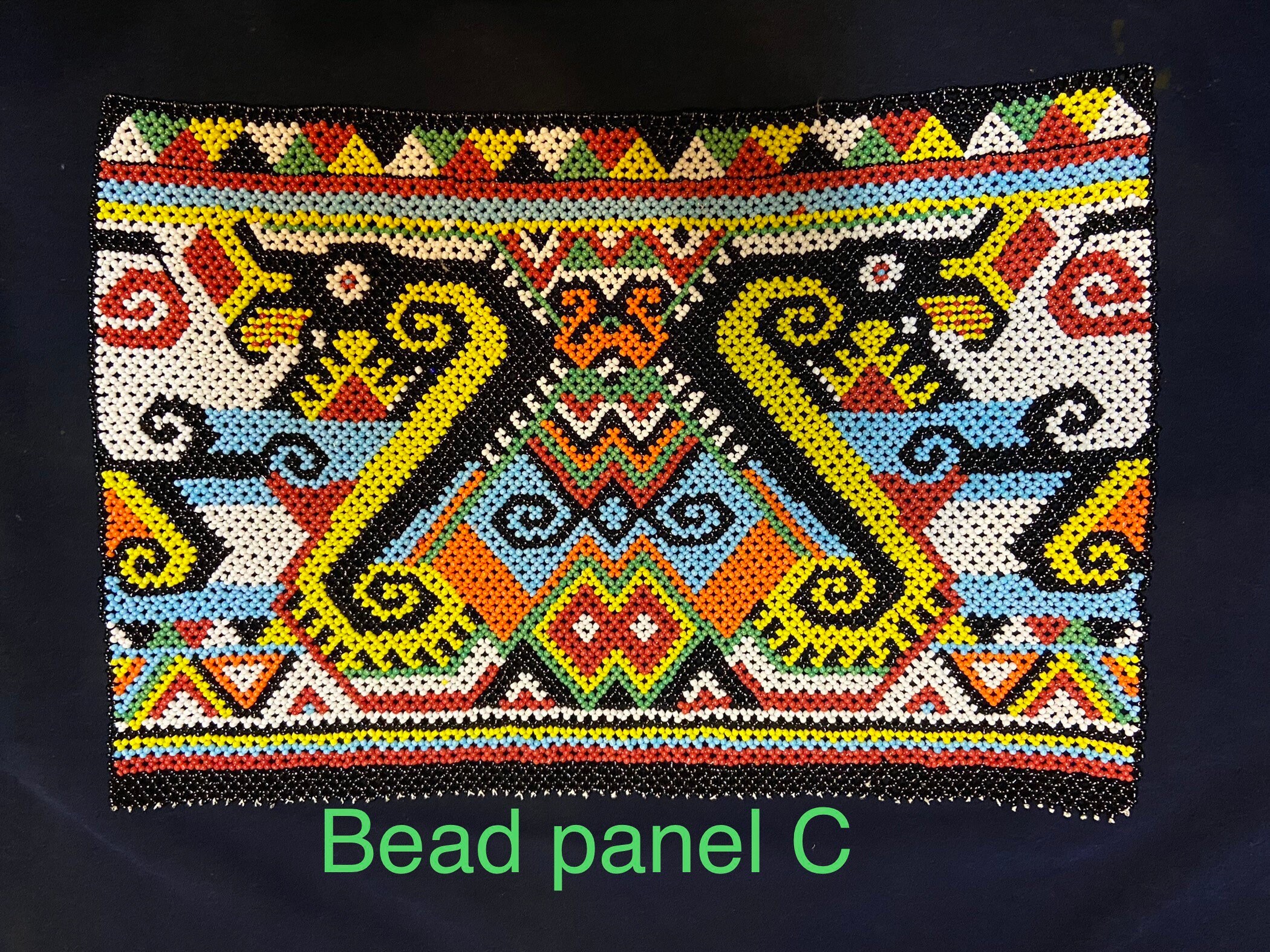 BP12# Amazing Orang Ulu Kenyah Naga Bead Panel Kalimantan Borneo - Etsy