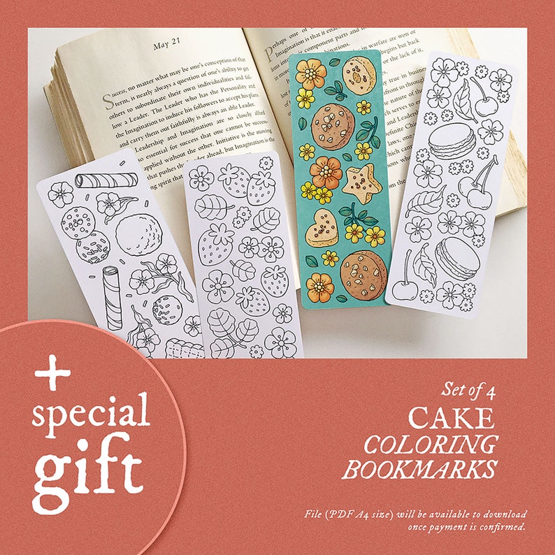 Fantasy CAKE Coloring Book: Fairy Desserts (digital Download) - Etsy