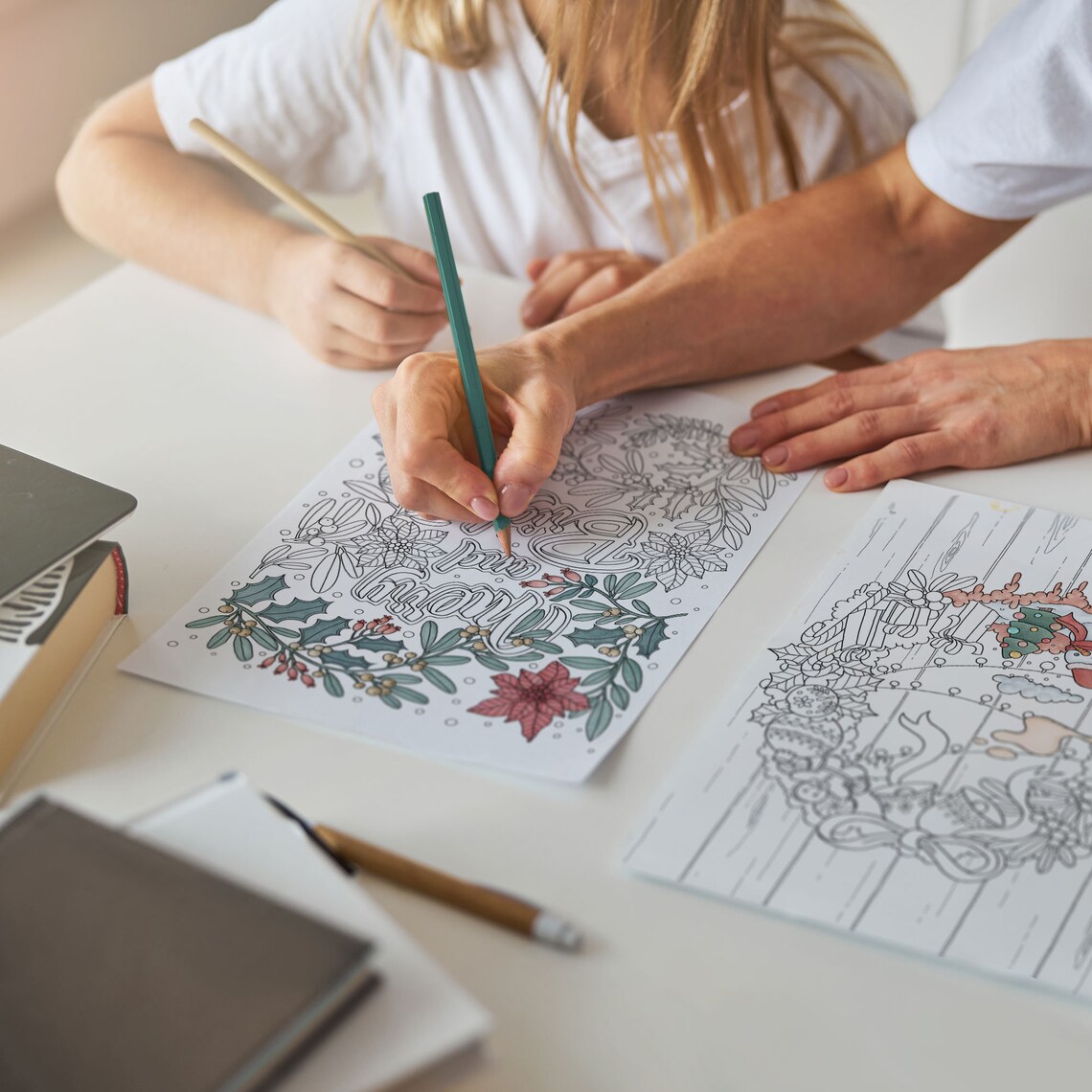 Printable Winter Coloring Page Christmas Coloring Page - Etsy