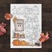 Printable Halloween Coloring Page: Spooky Season Activity (digital ...
