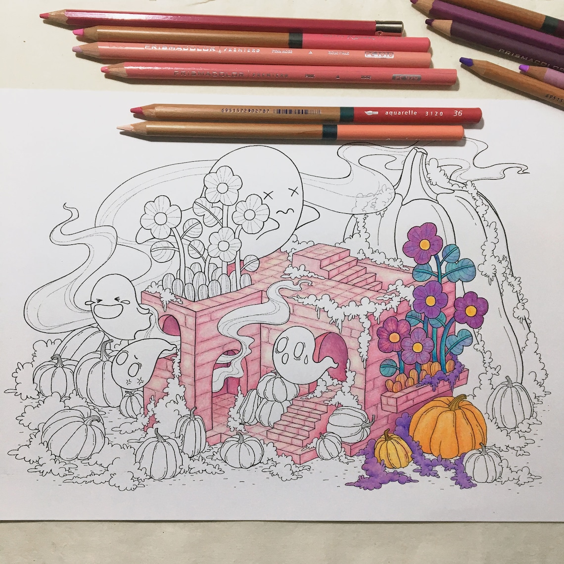 Printable Halloween Coloring Pages Digital Autumn Coloring - Etsy