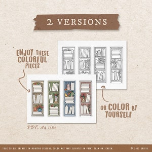 Reading Tracker 2024, Printable Bookmark Book Tracker, Set of 4 Vintage ...