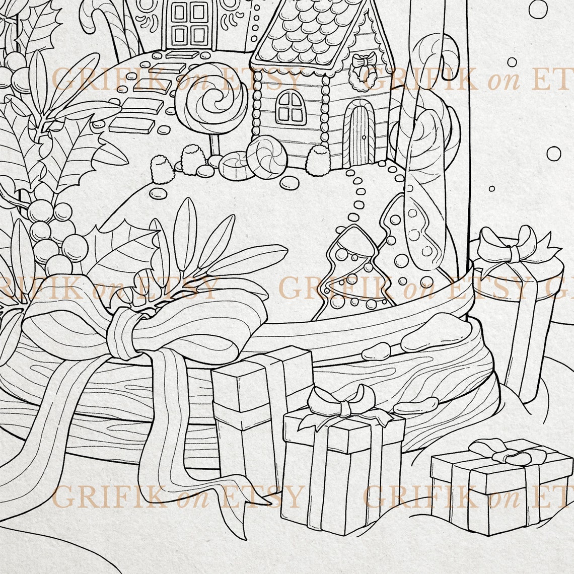 Printable Winter Coloring Page Christmas Snow Globe Coloring - Etsy