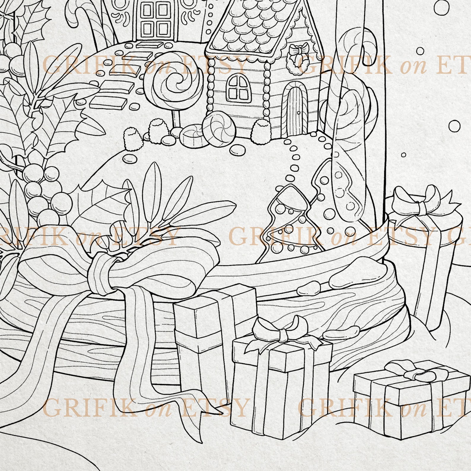 Printable Winter Coloring Page Christmas Snow Globe Coloring - Etsy