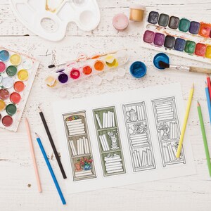 Reading Tracker 2024, Printable Bookmark Book Tracker, Set of 4 Vintage ...