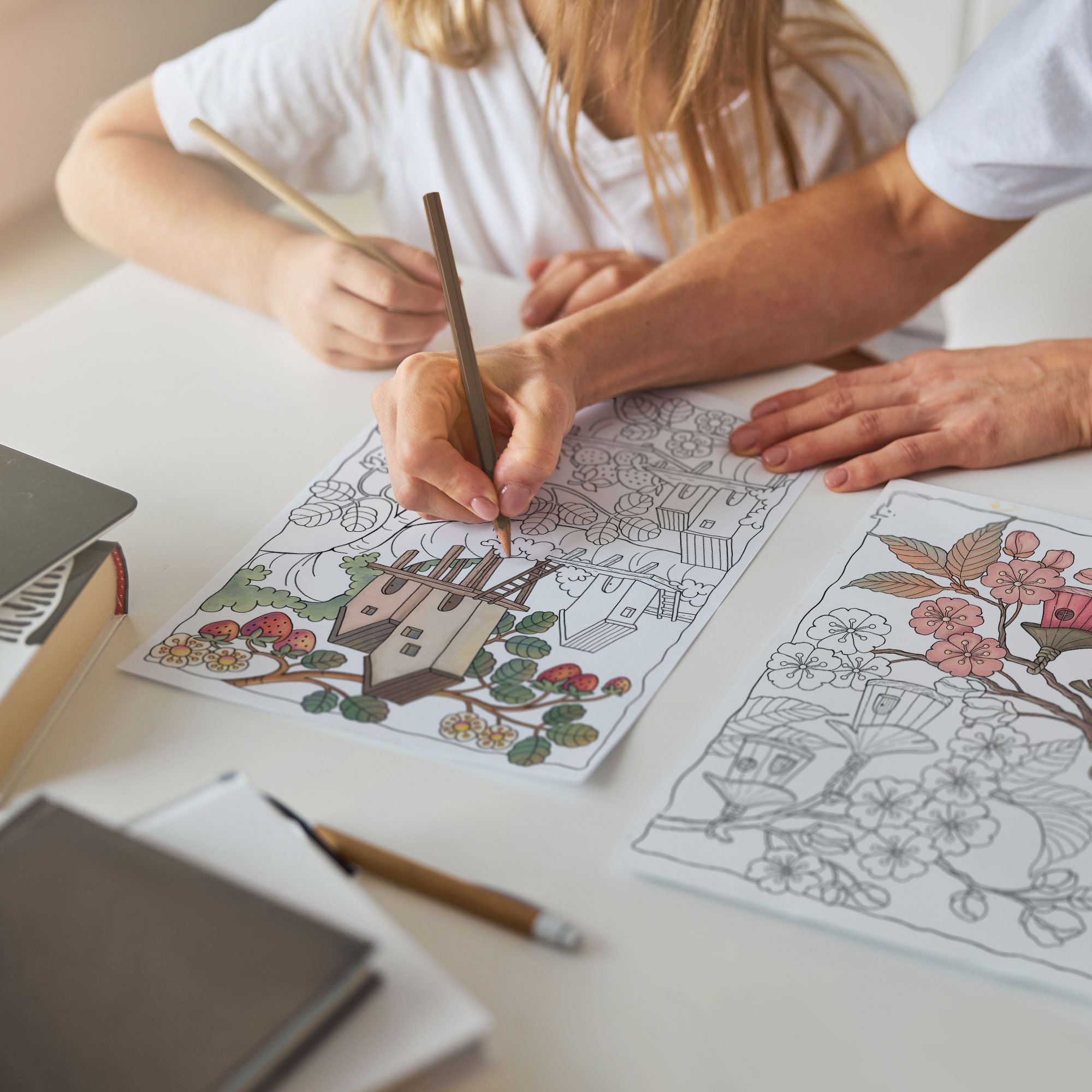 Printable Spring Coloring Pages Set of 3 Adult Coloring - Etsy