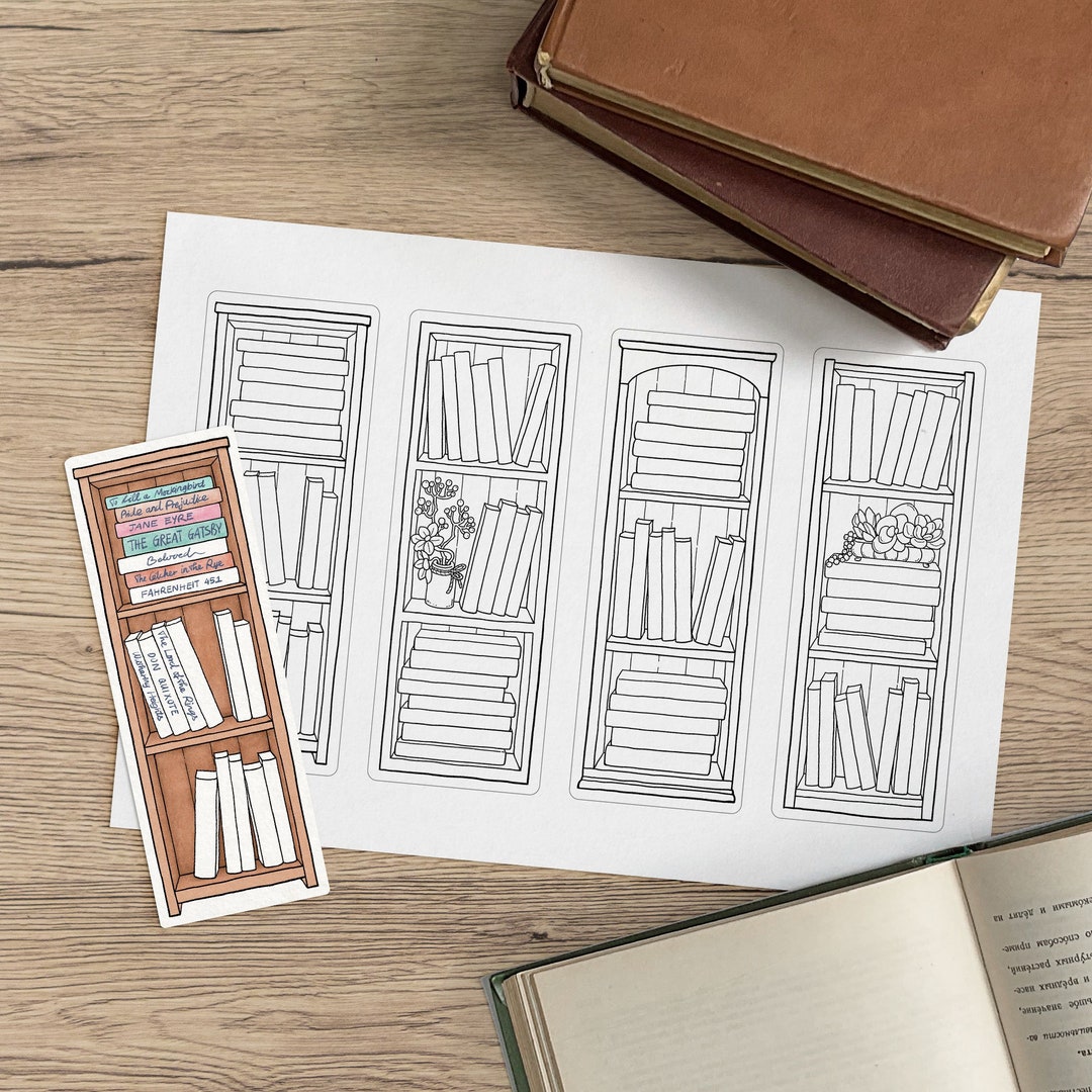 Marque-page imprimable livre, lot de 8 marque-pages téléchargeables ...