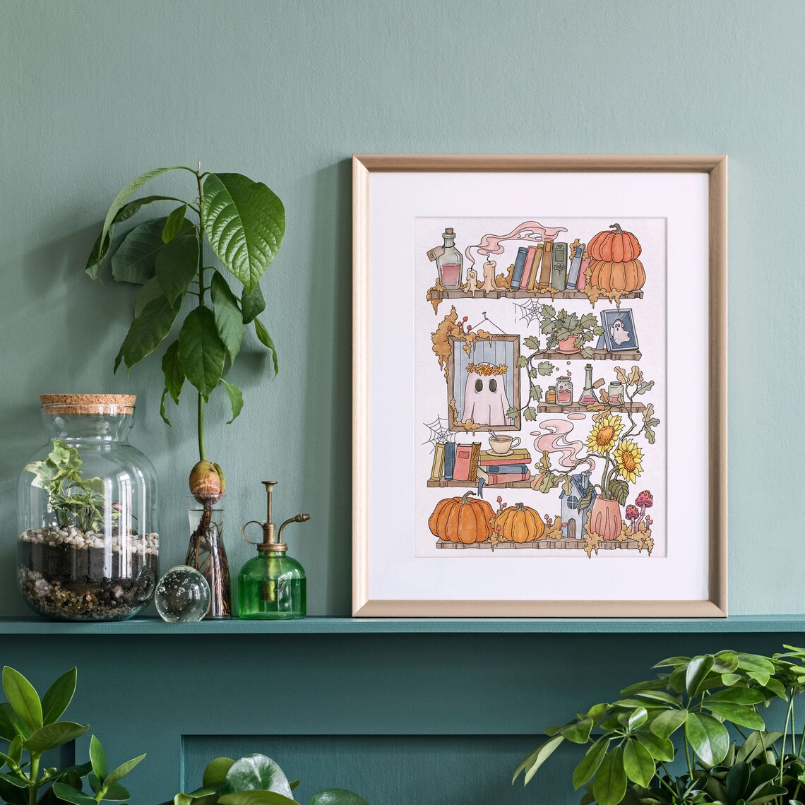 Printable Halloween Coloring Pages Digital Autumn Coloring - Etsy