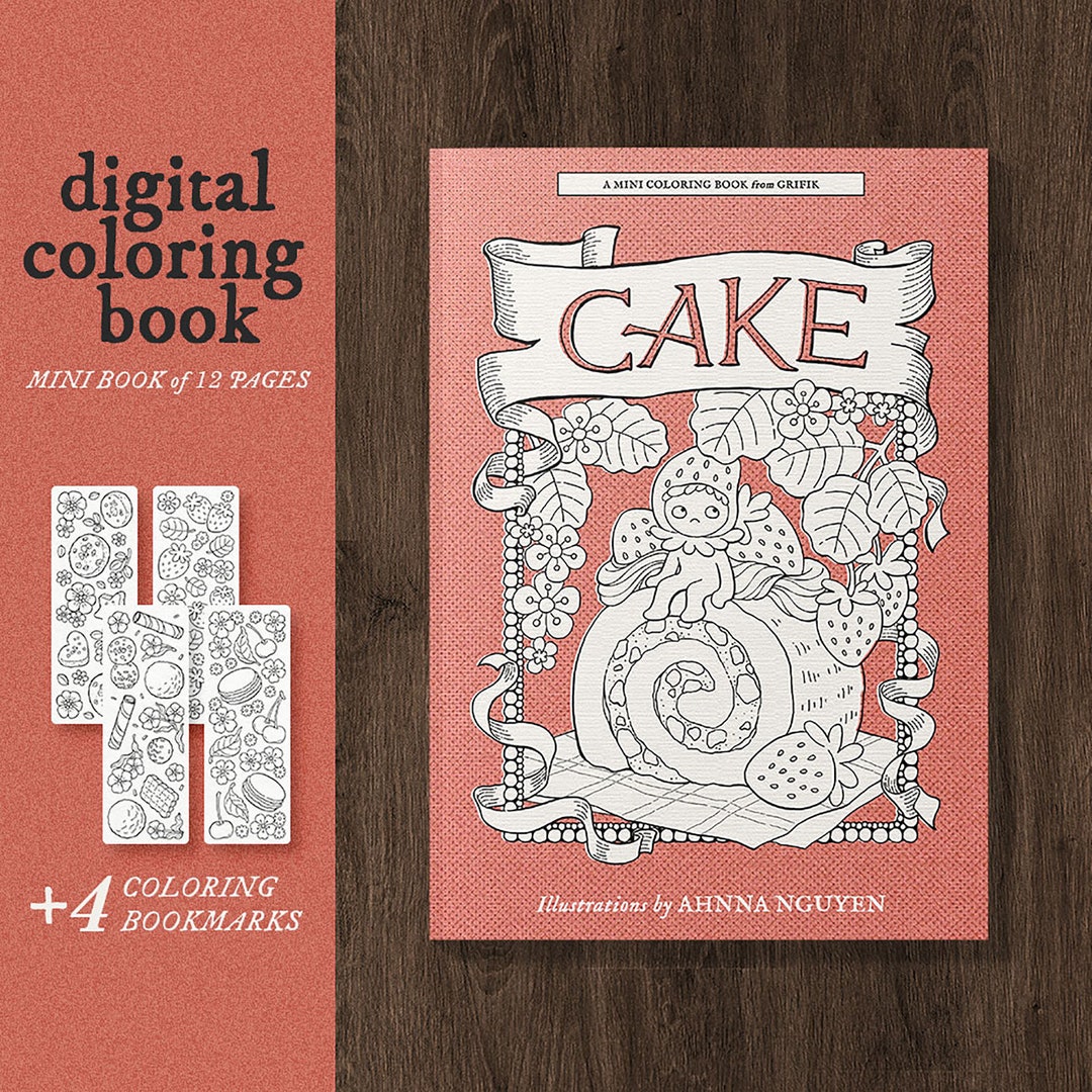 Fantasy CAKE Coloring Book: Fairy Desserts (digital Download) - Etsy