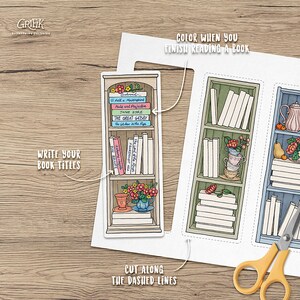 DIGITAL Bookmark Book Tracker, Set of 12 Printable Bookmarks, Monthly ...