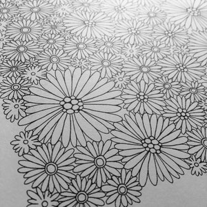 Printable Flower Pattern Coloring Page, Digital Floral Coloring Sheet ...