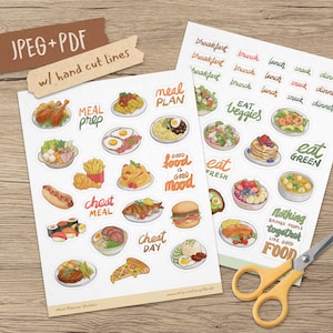 Digital Food Stickers for Goodnotes, Daily Planner, Bullet Journal ...