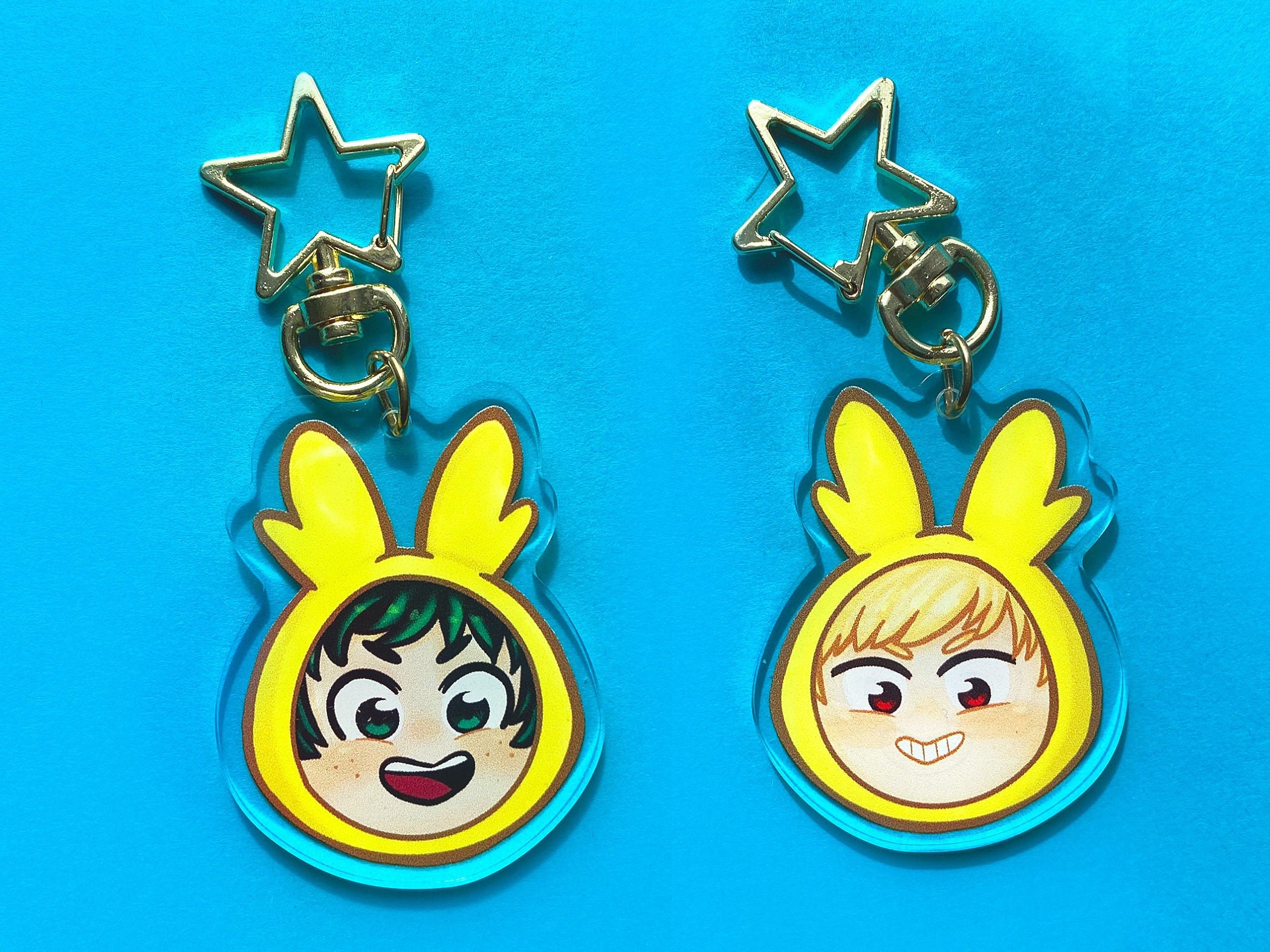 Baku/deku Double Sided Allmighty Onesie Keychain - Etsy