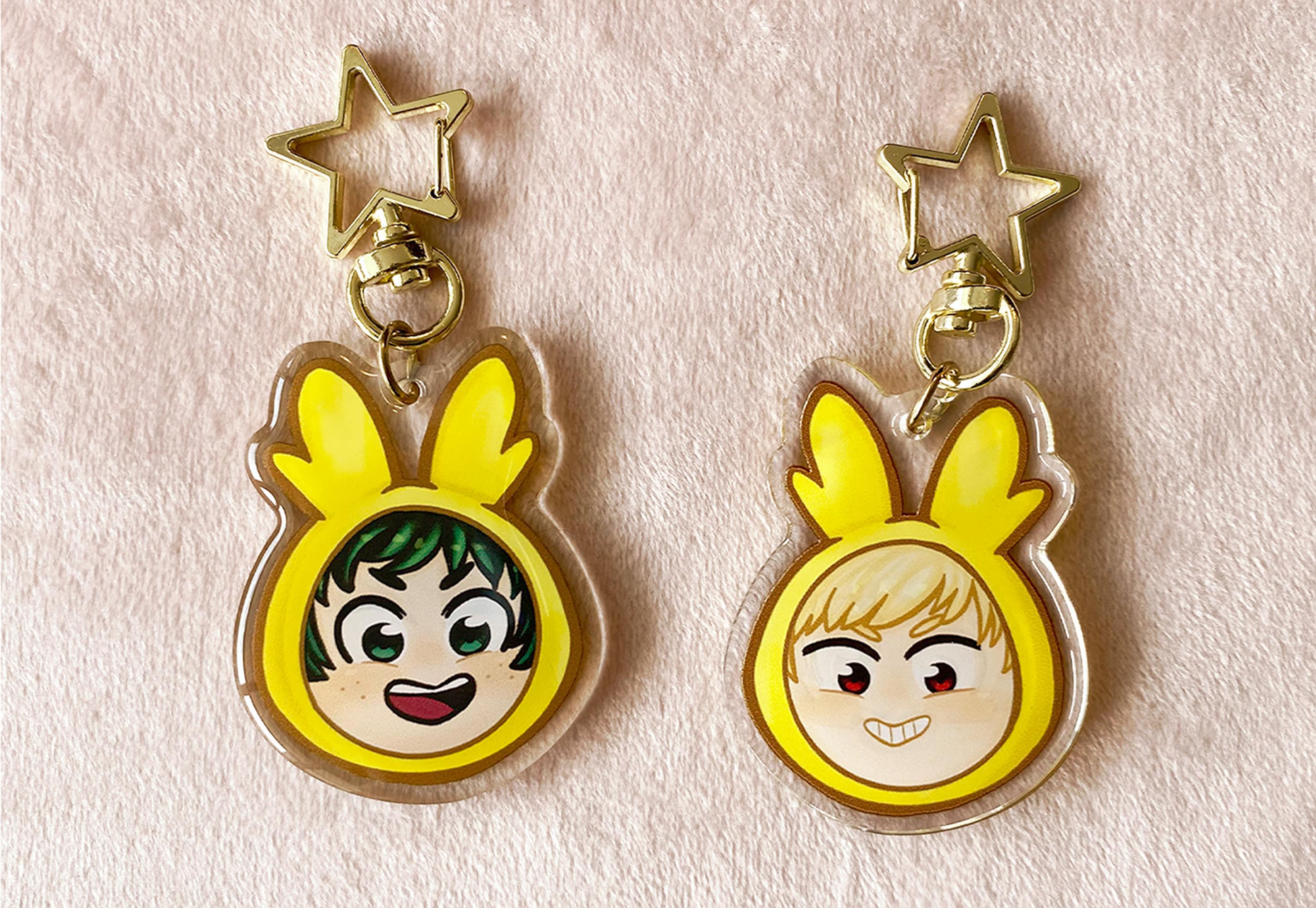 Baku/deku Double Sided Allmighty Onesie Keychain - Etsy