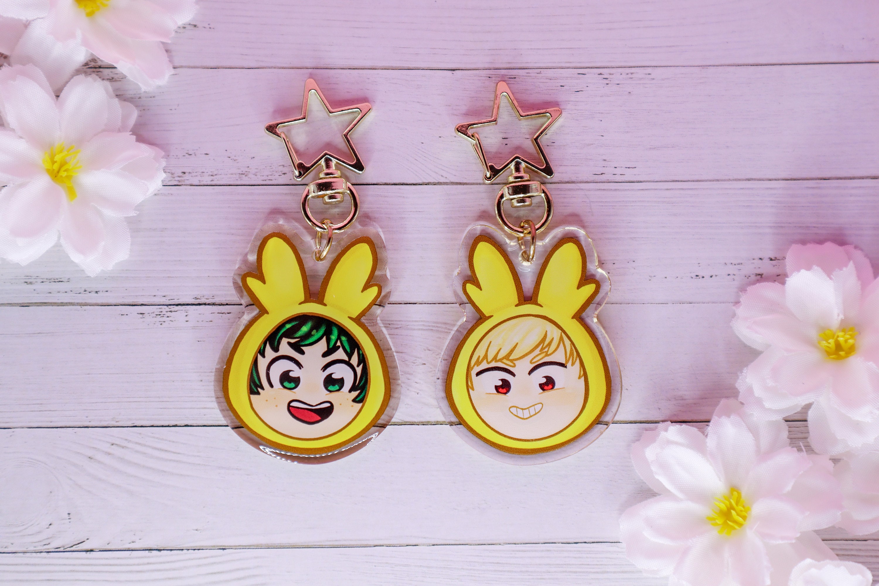 Baku/deku Double Sided Allmighty Onesie Keychain - Etsy