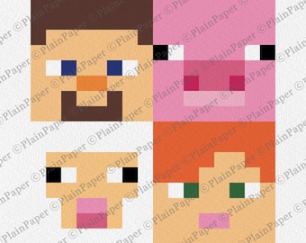 Minecraft Drawings On Graph Paper