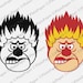 Heat Miser Svg, Heat Miser Face Png, Miser Brothers Christmas Cricut ...