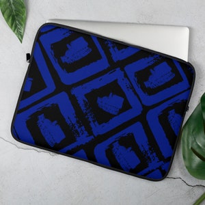 Computer Case Blue Black 13 In. 15 In. Laptop Caselaptop - Etsy