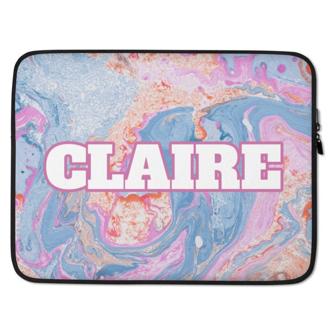 Chromebook Case, Tie Dye Personalized Laptop Sleeve, College Gift ...