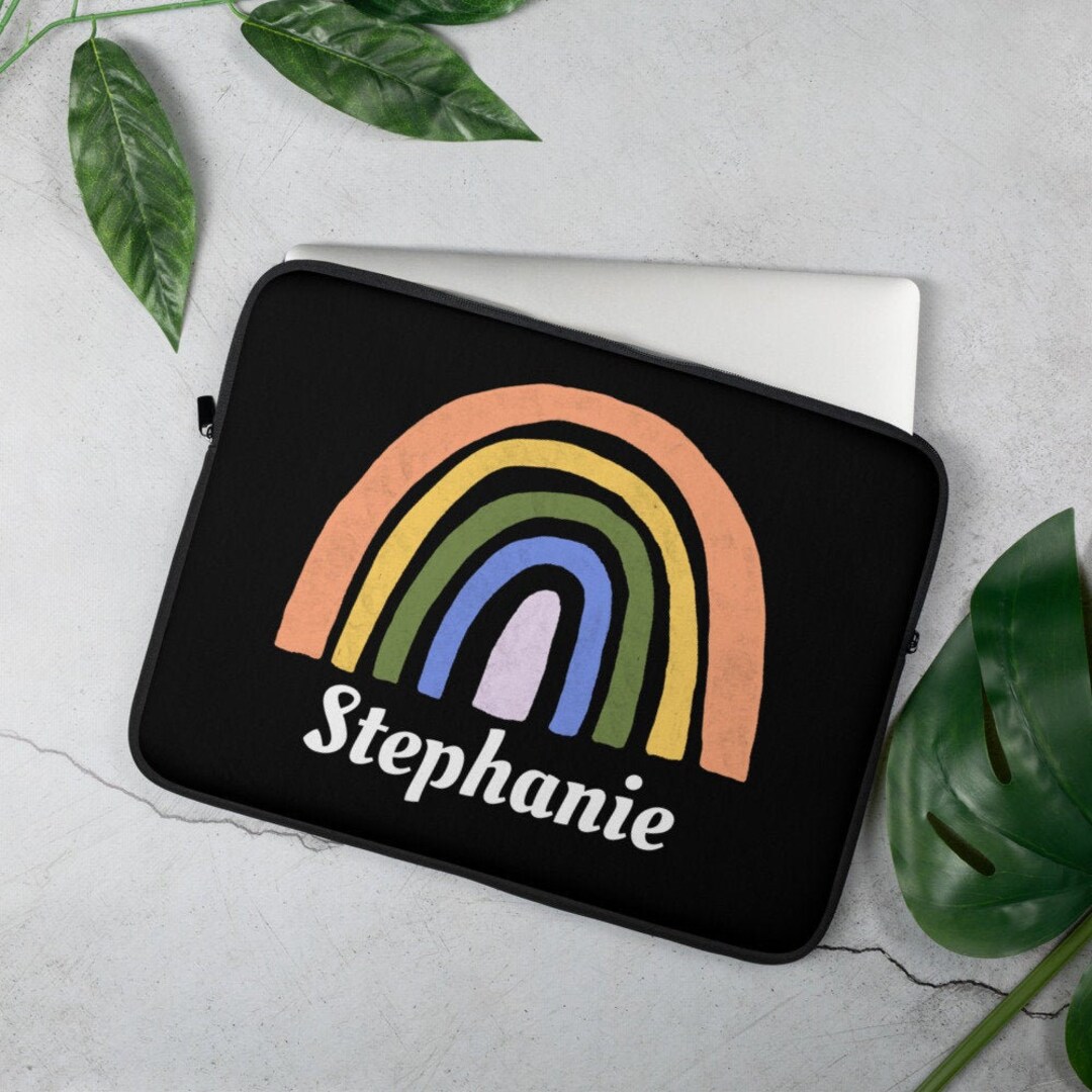 Chromebook Case for Kids- Rainbow, Personalized Laptop Sleeve, College ...