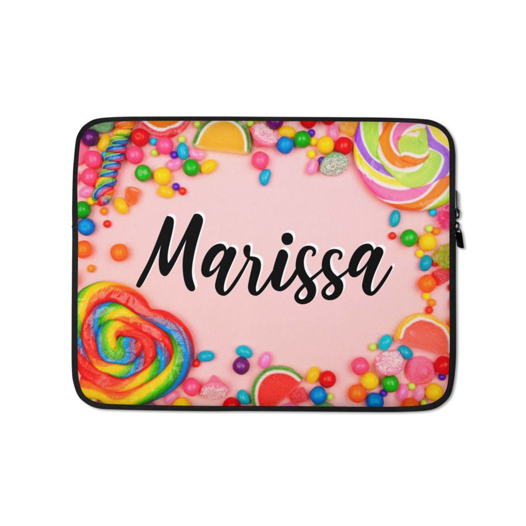 Custom Candy Laptop Sleeve, Personalized Candy Chromebook Case Kids ...