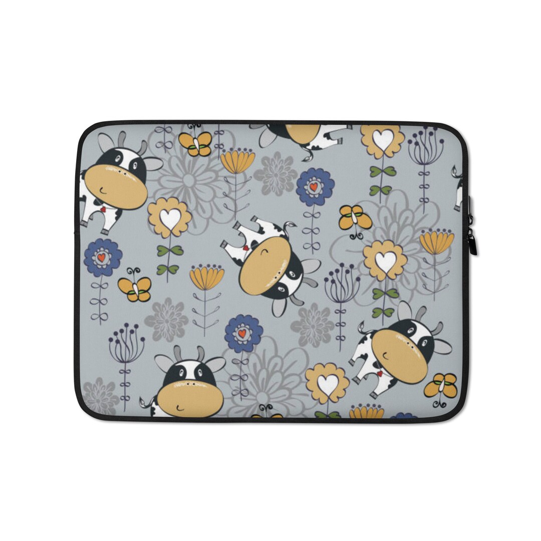 Cow Print Laptop Sleeve, Cowhide Print, Cow Print Chromebook Case, Cow ...