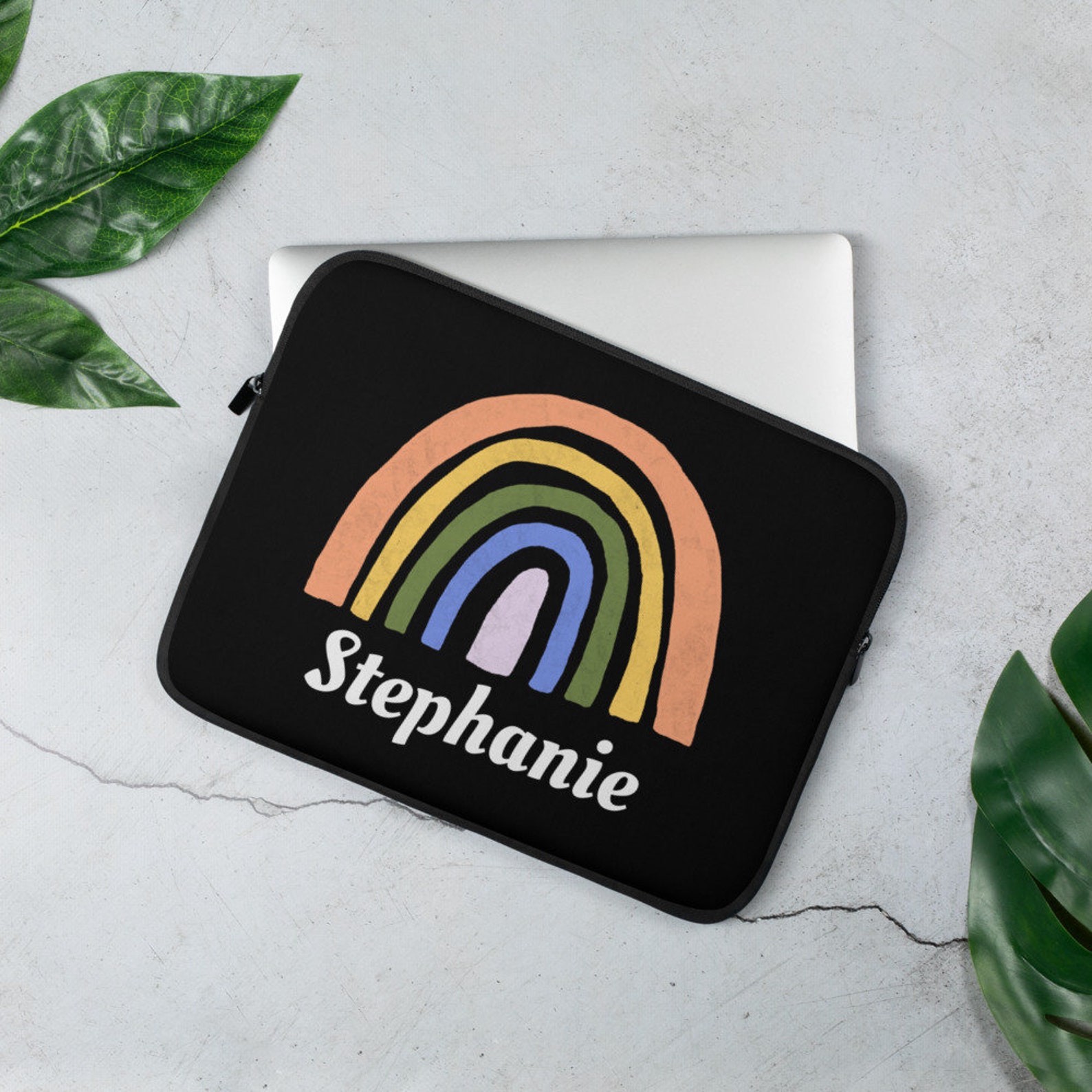 Chromebook Case for Kids Rainbow Personalized Laptop | Etsy