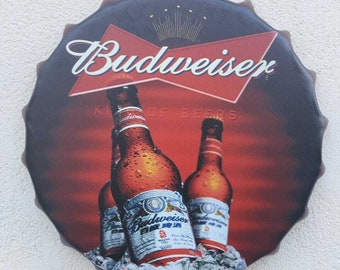 Metal Budweiser Sign - Etsy