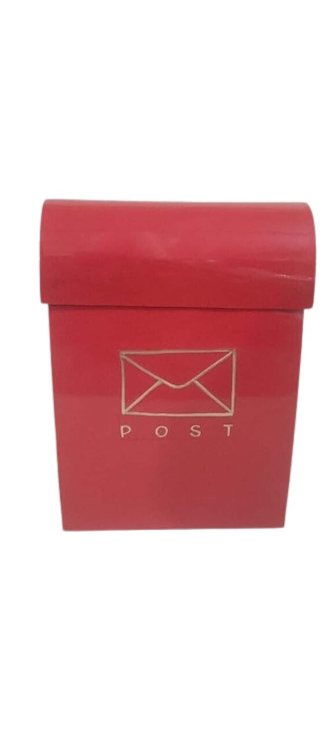 Post Box Wall Mounted Red Letter Mailbox Outdoor Letterbox - Etsy