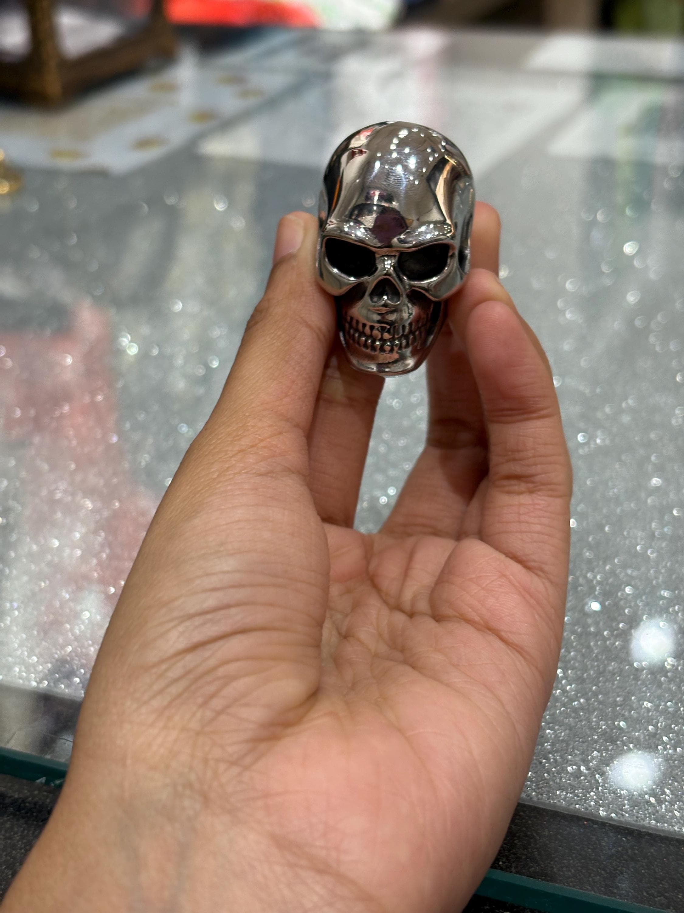 Mad Face Skull Big Ring - Etsy