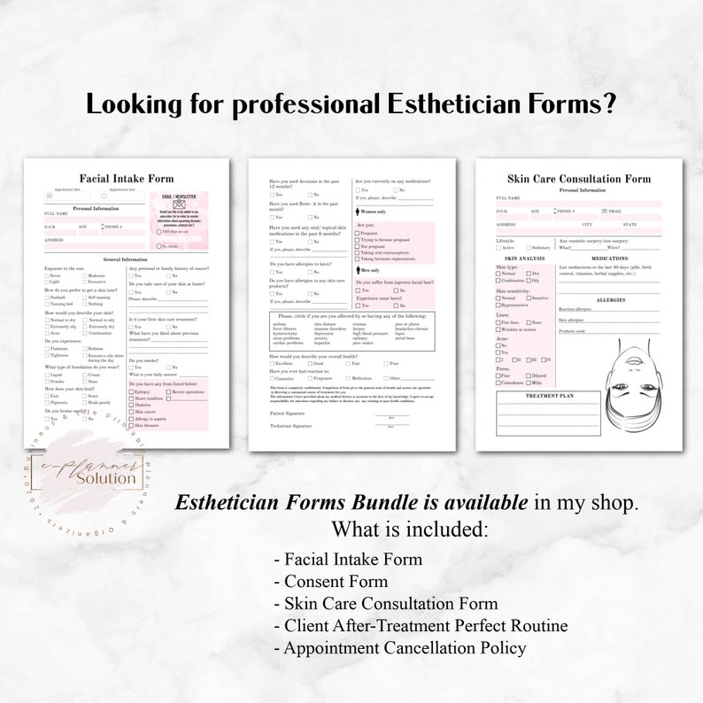 Facial Manual Editable Training Manual Facial Treatments - Etsy