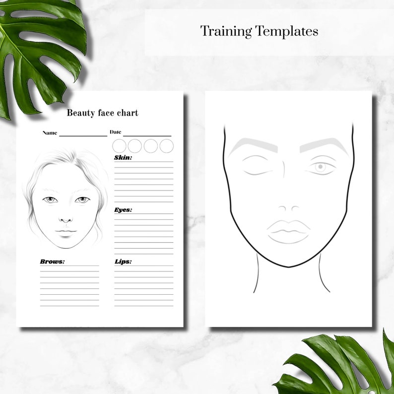 Makeup Artist Skin Care Consultation Form Printable Makeup - Etsy