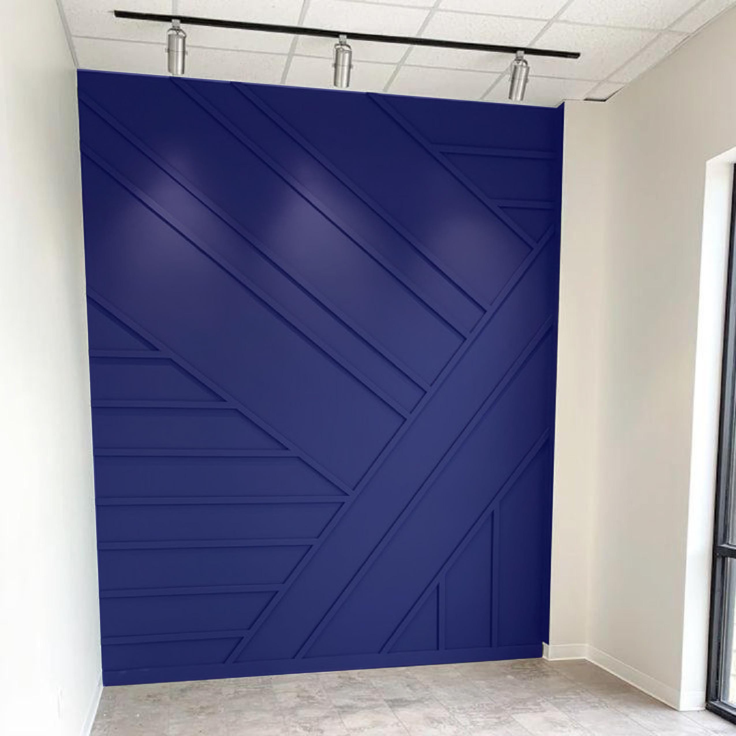 Asymmetrical Wall Design Plans Custom Molding Blueprints and Cutting ...