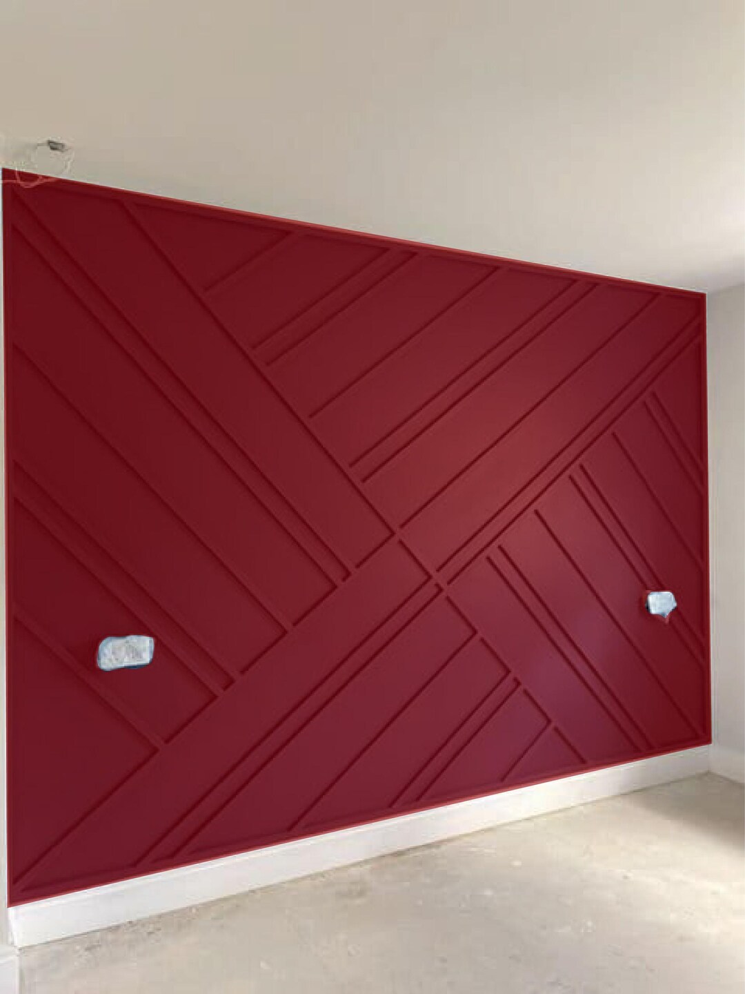 Modern Wall Molding Plans Personalized Accent Wall Blueprints and ...