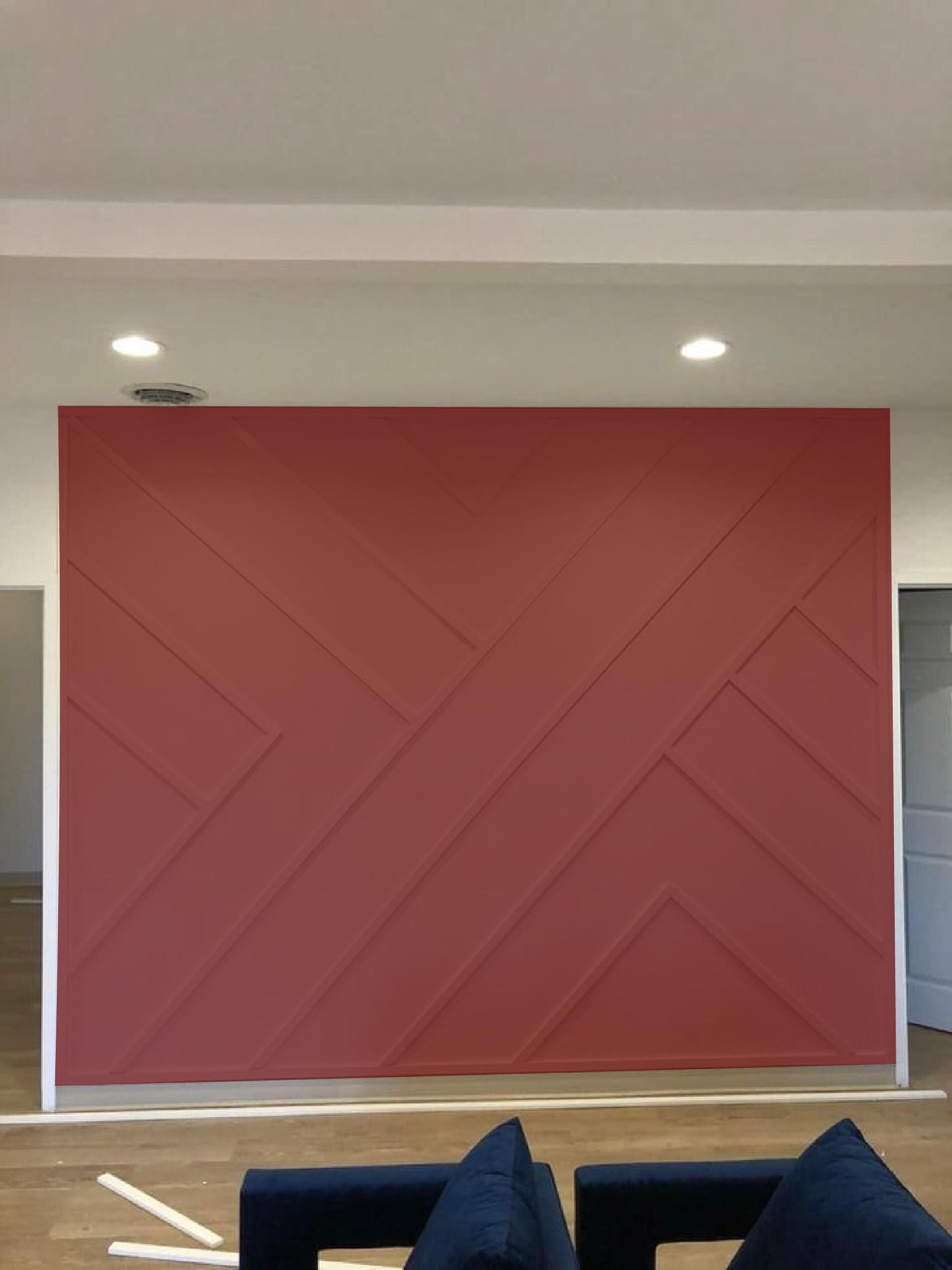 Asymmetrical Wall Design Plans Custom Molding Blueprints and Cutting ...