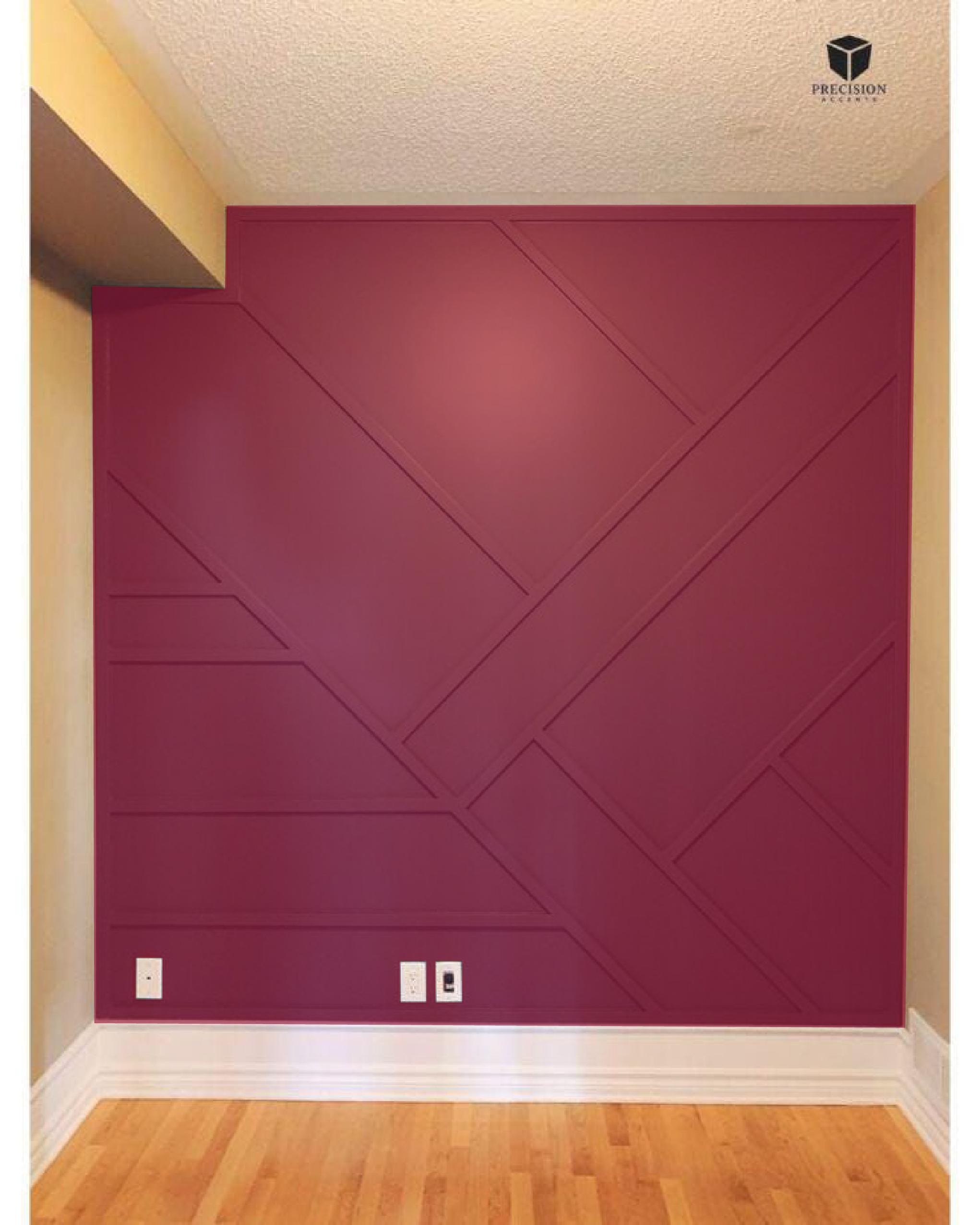 Asymmetrical Wall Design Plans Custom Molding Blueprints and Cutting ...