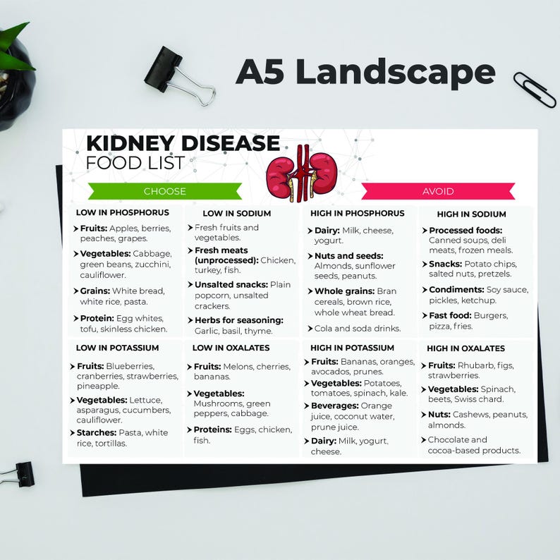 Kidney Disease Food List | CKD Diet Guide | Foods to Choose and Avoid ...
